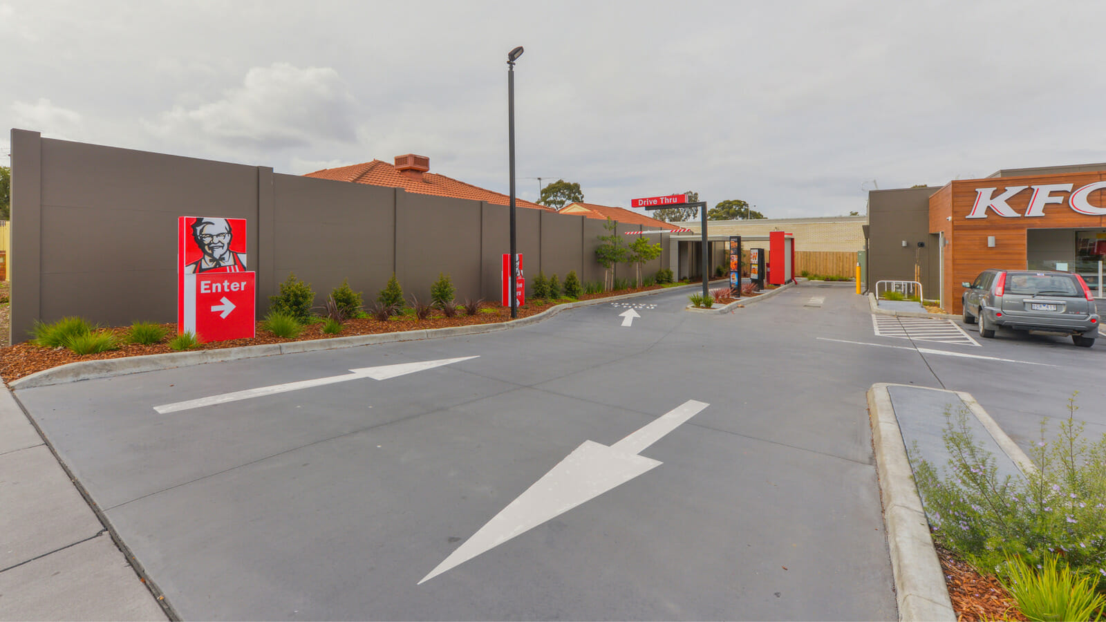 Turnkey Solution & Noise Barrier - KFC Drive Thru | ModularWalls