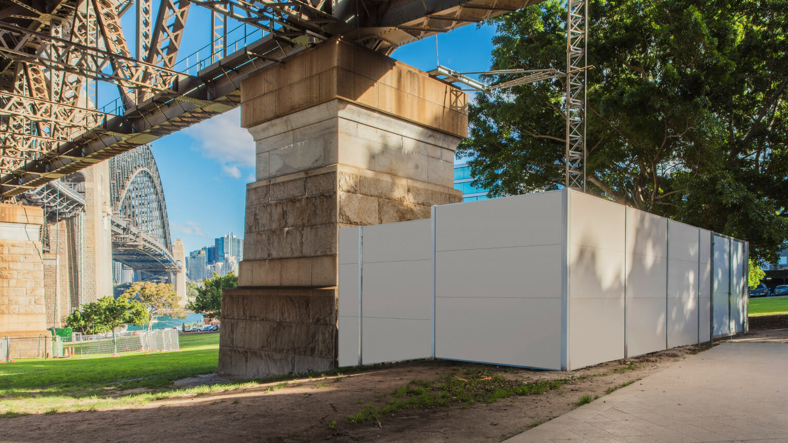 Zero-Impact Temporary Enclosure - Harbour Bridge | ModularWalls