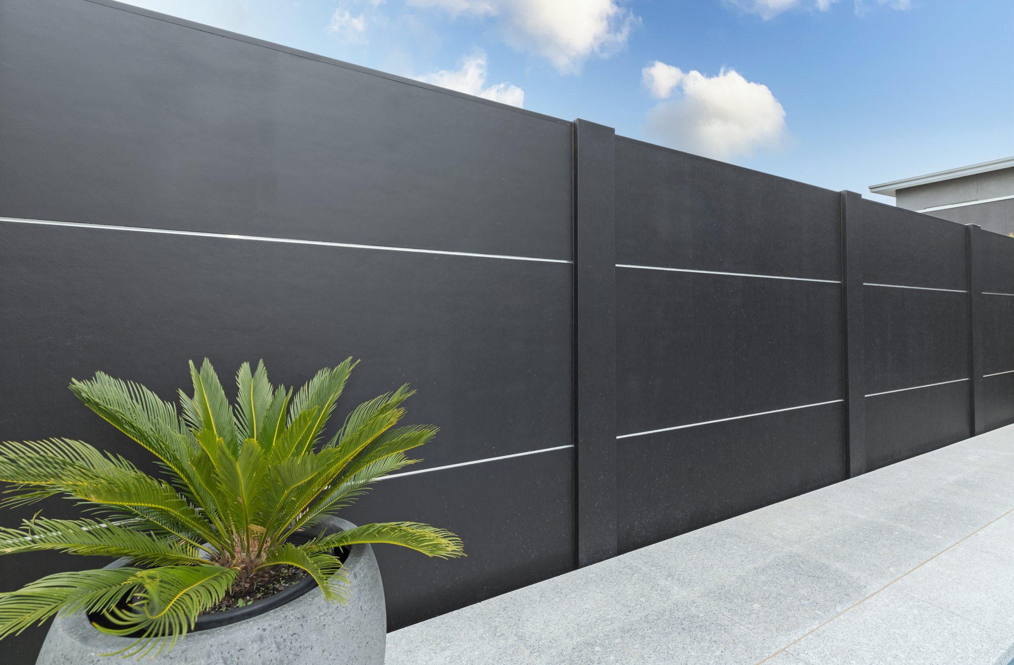 Expressed Joint Creates Striking Pool Feature Wall | ModularWalls
